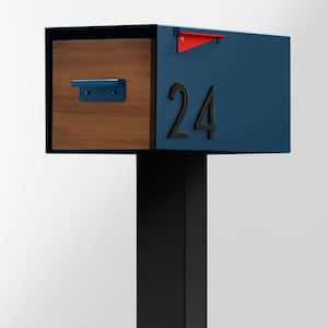 POST & PORCH The Malone Color Series-Red Malone Post Mounted Mailbox ...