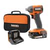 RIDGID 18V SubCompact Brushless Cordless Impact Driver Kit with 2.0 Ah ...