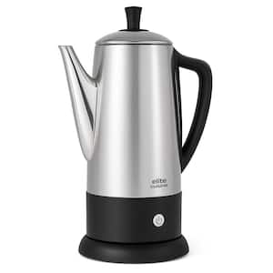 VEVOR 12-Cup Electric Percolator Coffee Pot, 304 Stainless Steel Coffee ...