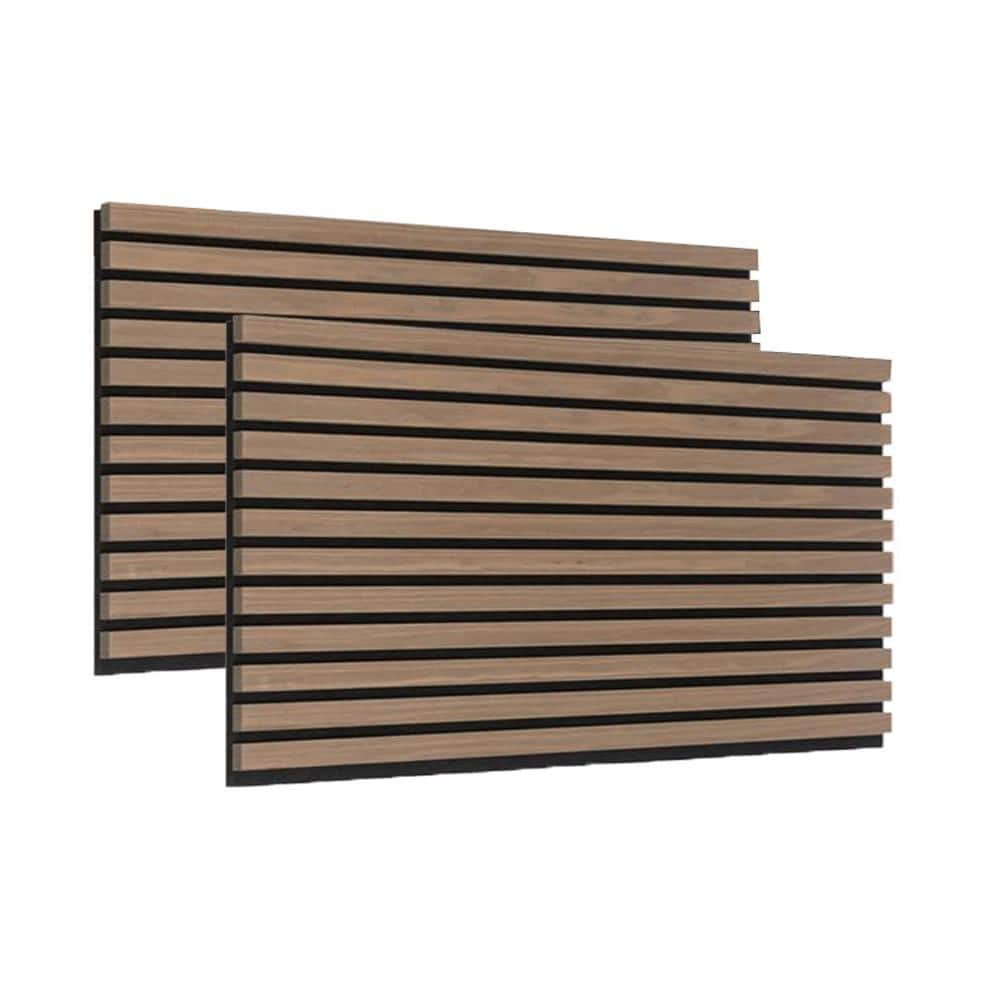Afoxsos Acoustic 1/4 in. T x 18.9 in. W x 3 ft. L Shiplap Finished MDF ...