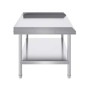 SVOPES Stainless Steel Kitchen Prep Table 24 x 48 x 34 in. 800 lbs ...
