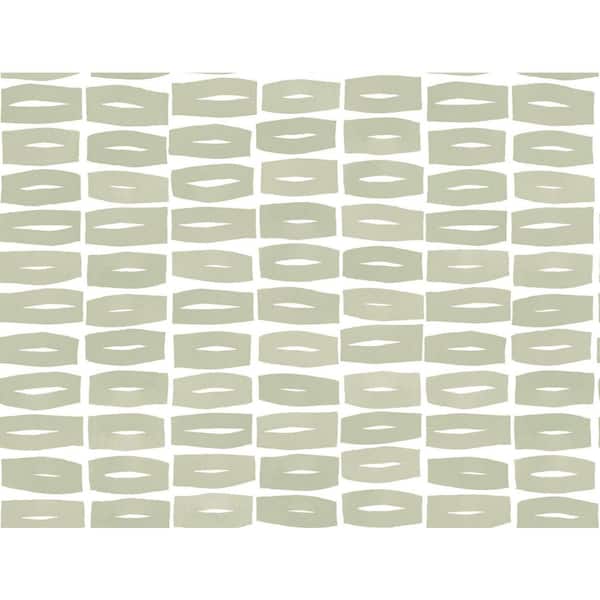 York Wallcoverings Green Modernist Motif Leaf Wallpaper ZM2862 - The ...