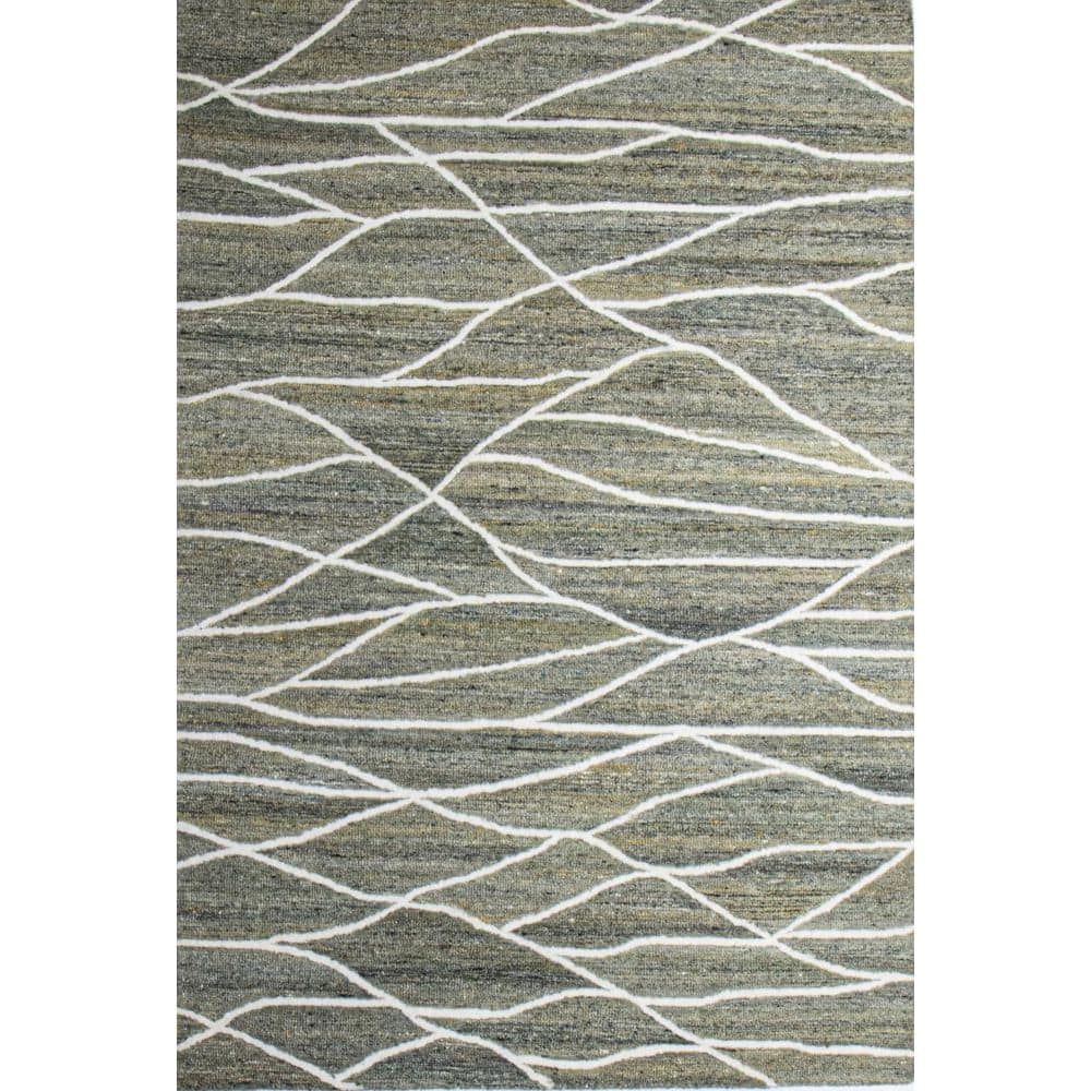 BASHIAN Verona Spruce 5 ft. x 8 ft. Geometric Transitional Area Rug ...