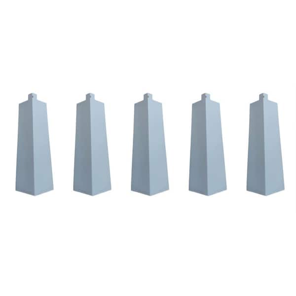 Angel Sar 8 in. White Aluminum Outside Corner Siding, DIY Wall Corner ...