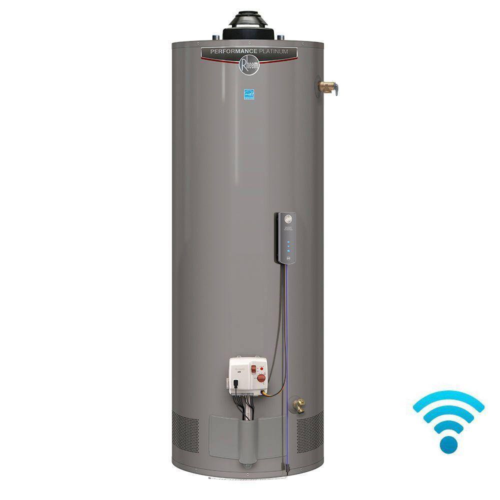 Rheem Performance Platinum 38 Gal. Tall 12 Year 40,000 BTU Natural Gas ...