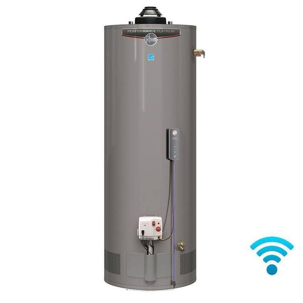 Rheem Performance Platinum 38 Gal. Tall 12 Year 40,000 BTU Natural Gas ...