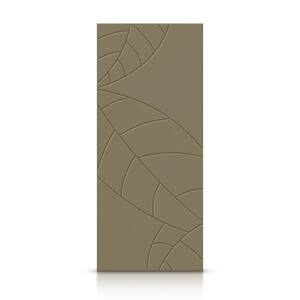 CALHOME 42 in. x 80 in. Hollow Core Olive Green Stained Composite MDF ...