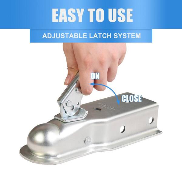 Big Red Straight Trailer Tongue Coupler for 3 in. Channel and 2 in ...