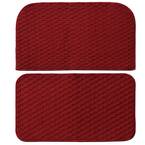 Garland Rug Town Square Chili Red 2 ft. x 2 ft. 2-Piece Rug Set ...