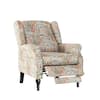 ProLounger Coral Red Multi-Paisley Wingback Push Back Recliner Chair ...