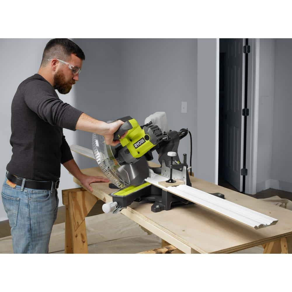 Buy 15 Amp 12 in. Corded Sliding Compound Miter Saw with LED Cutline Indicator Online at Lowest ...