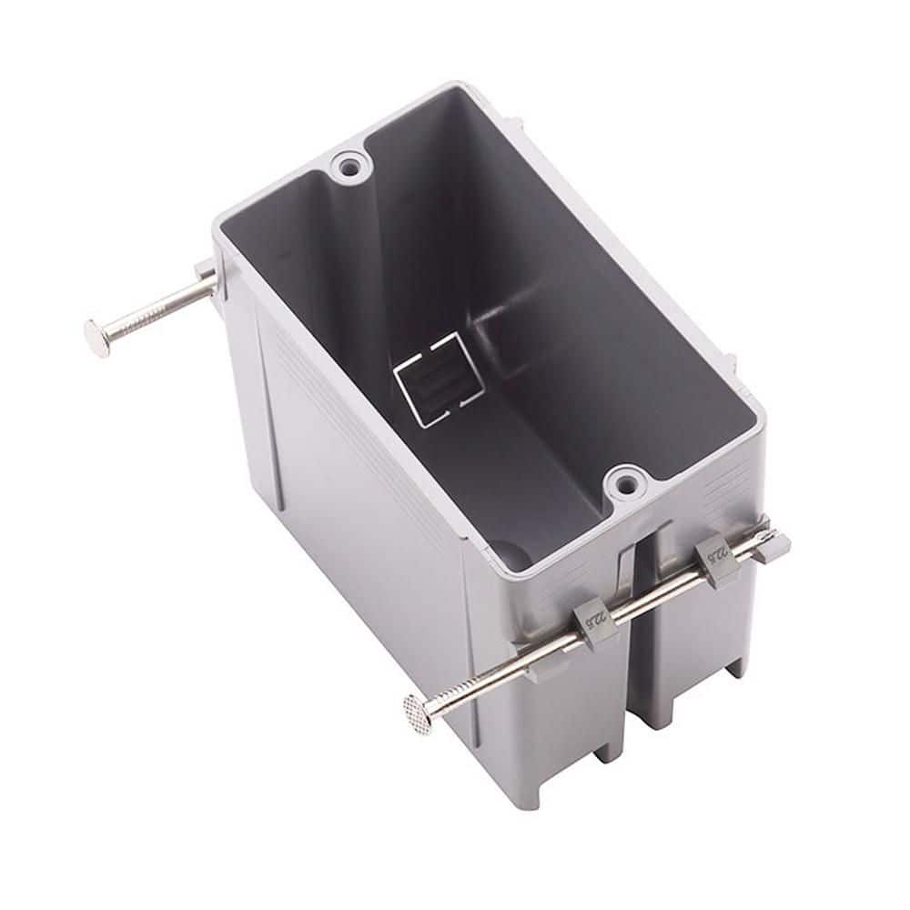 RUN BISON 1-Gang 22 cu. in. PVC New Work Electrical Box (100-Case) MOB ...