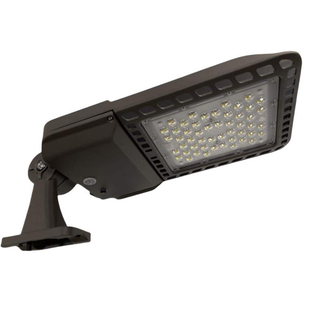 KOAOEIRS 1000-Watt Equivalent Integrated LED Bronze Arm Mount Parking ...