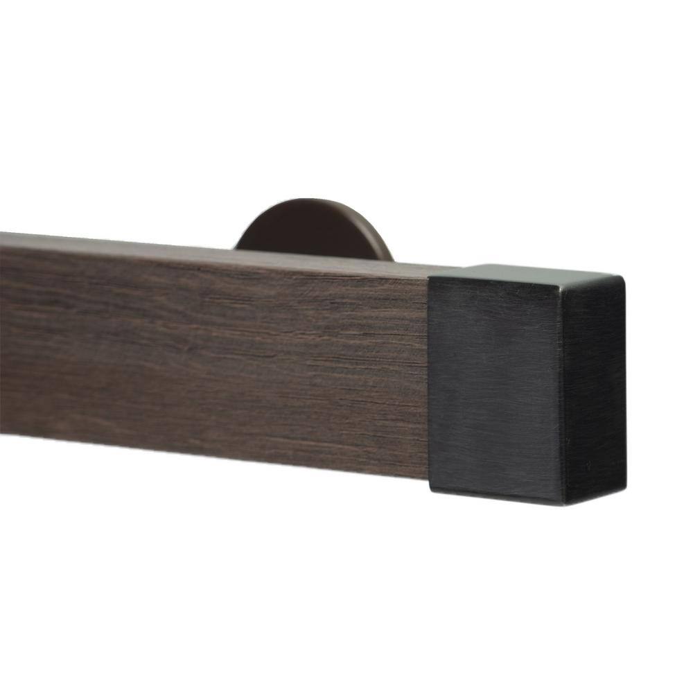 Art Decor Kontur Wood 84 in. Non-Adjustable Single Traverse Window ...