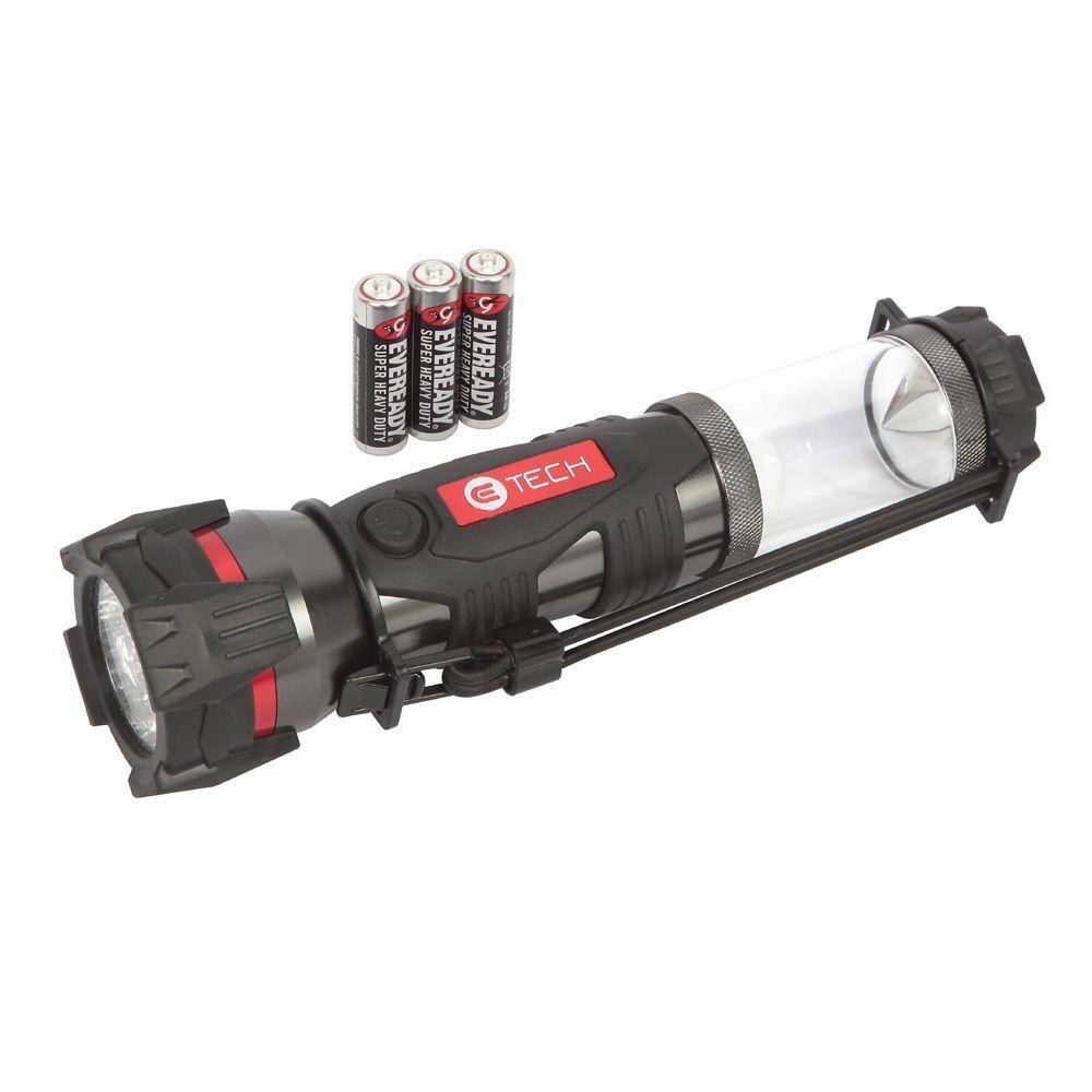 Defiant 3-in-1 Multi-Function LED Aluminum Black Battery-Powered ...