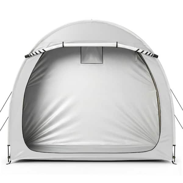 Karl home Light Gray 6.8 x 2.6 Feet 210D Oxford Fabric Bicycle Storage ...