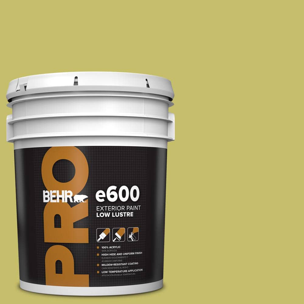 BEHR PRO 5 gal. #P350-5 Go Go Lime Low Luster Exterior Paint PR62305 ...