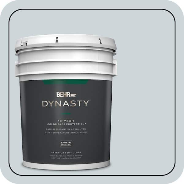 BEHR DYNASTY 5 gal. #740E-2 Misty Surf Semi-Gloss Exterior Stain ...