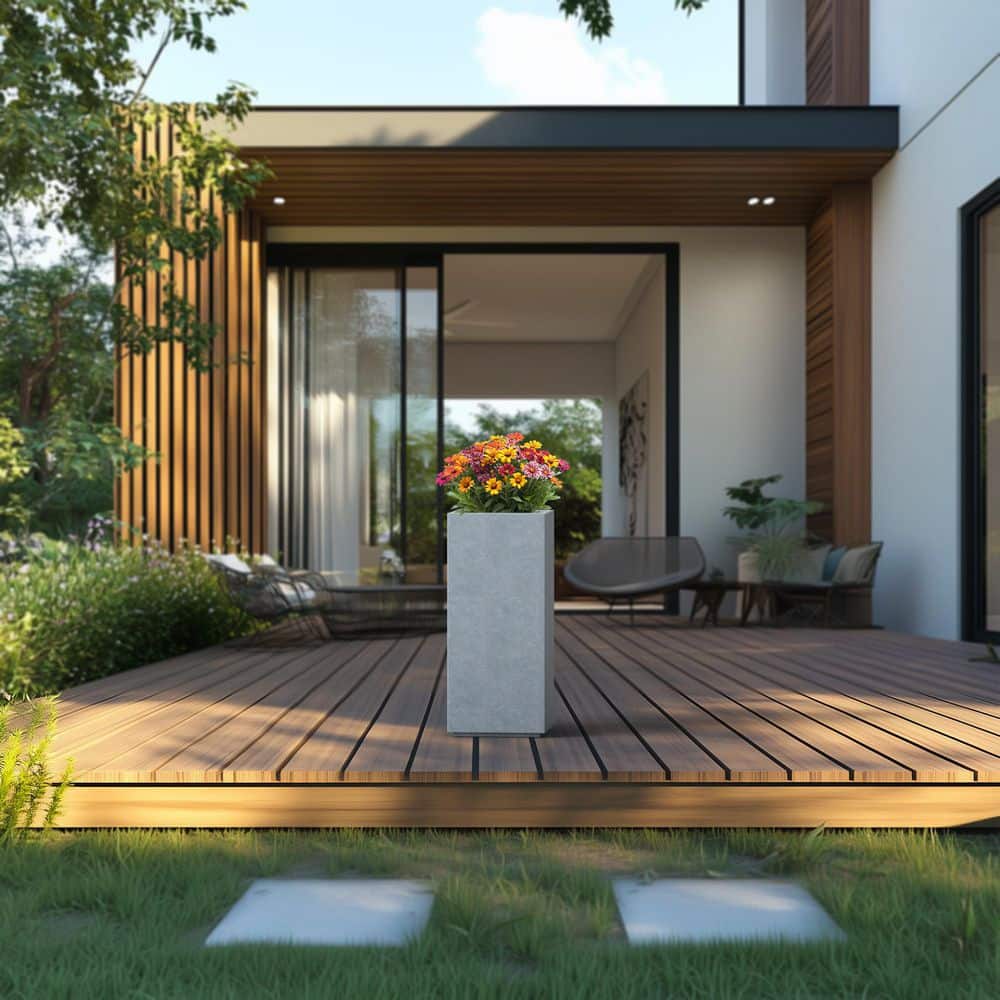 Sapcrete 9 in. Large Soft Slate(Enhanced Core) Concrete Rectangular ...