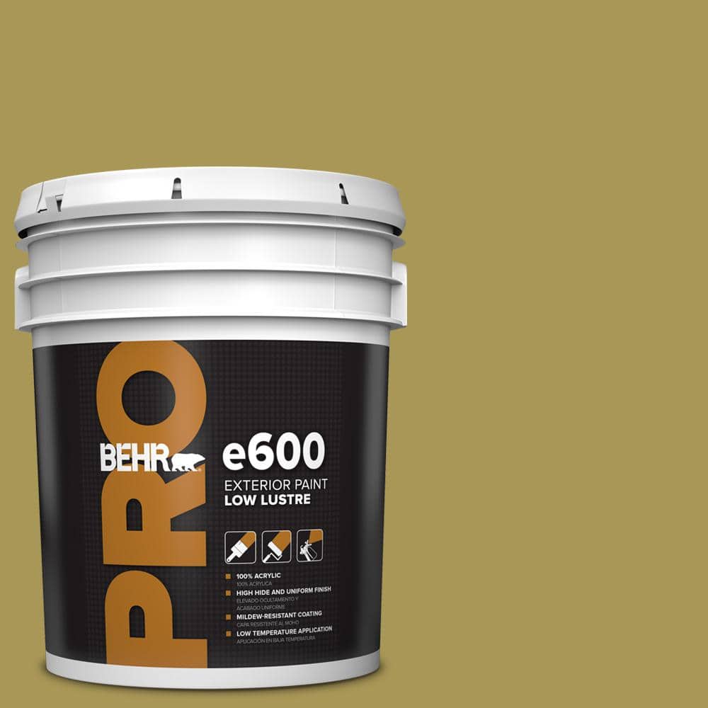 BEHR PRO 5 gal. #390D-6 Spring Moss Low Luster Exterior Paint PR62305 ...