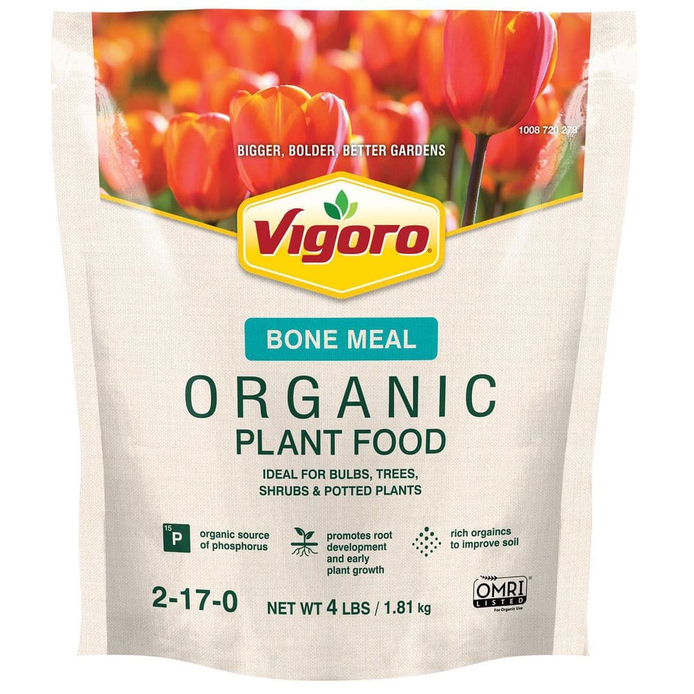Vigoro 4 lbs. Organic All-Purpose Bone Meal Plant Food Fertilizer 12457 ...