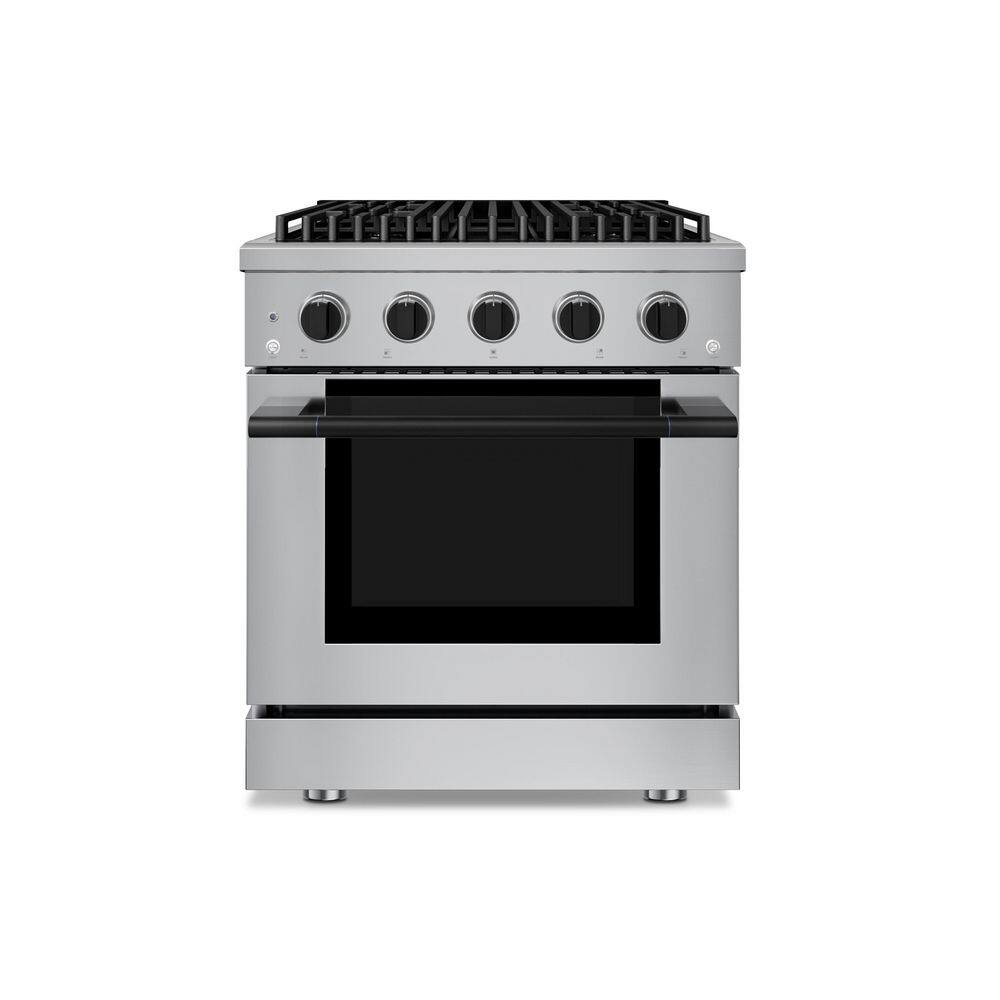 HAUSLANE HausPRO 30in.Stainless Steel Gas Range 4-Burners(20,000 BTU)4. ...