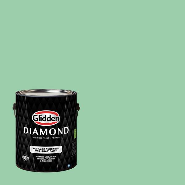 Glidden Diamond 1 gal. PPG1226-4 Heath Green Ultra-Flat Interior Paint ...