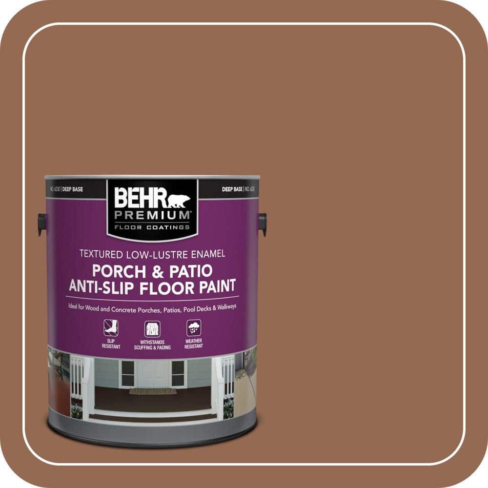 BEHR PREMIUM 1 gal. #240F-6 Sable Brown Textured Low-Lustre Enamel ...