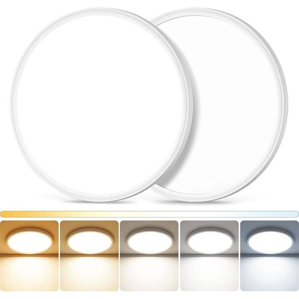 KOAOEIRS 12 in. 28-Watt 3600 Lumens 5CCT Selectable Super Bright LED ...