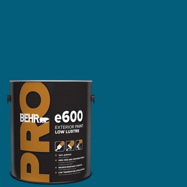 BEHR PRO 1 gal. #MQ5-62 Blue Edge Low Luster Exterior Paint PR62301 ...