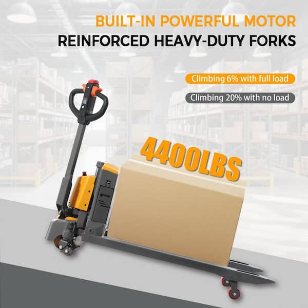 TORY CARRIER 4400 lbs. Warehouse Electric Pallet Jack 48-Volt/20AH ...