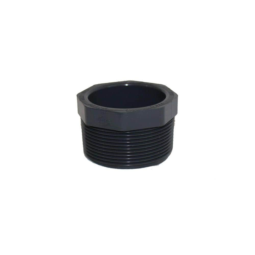 DURA 2 in. Sch. 80 PVC Threaded Plug C850-020 - The Home Depot