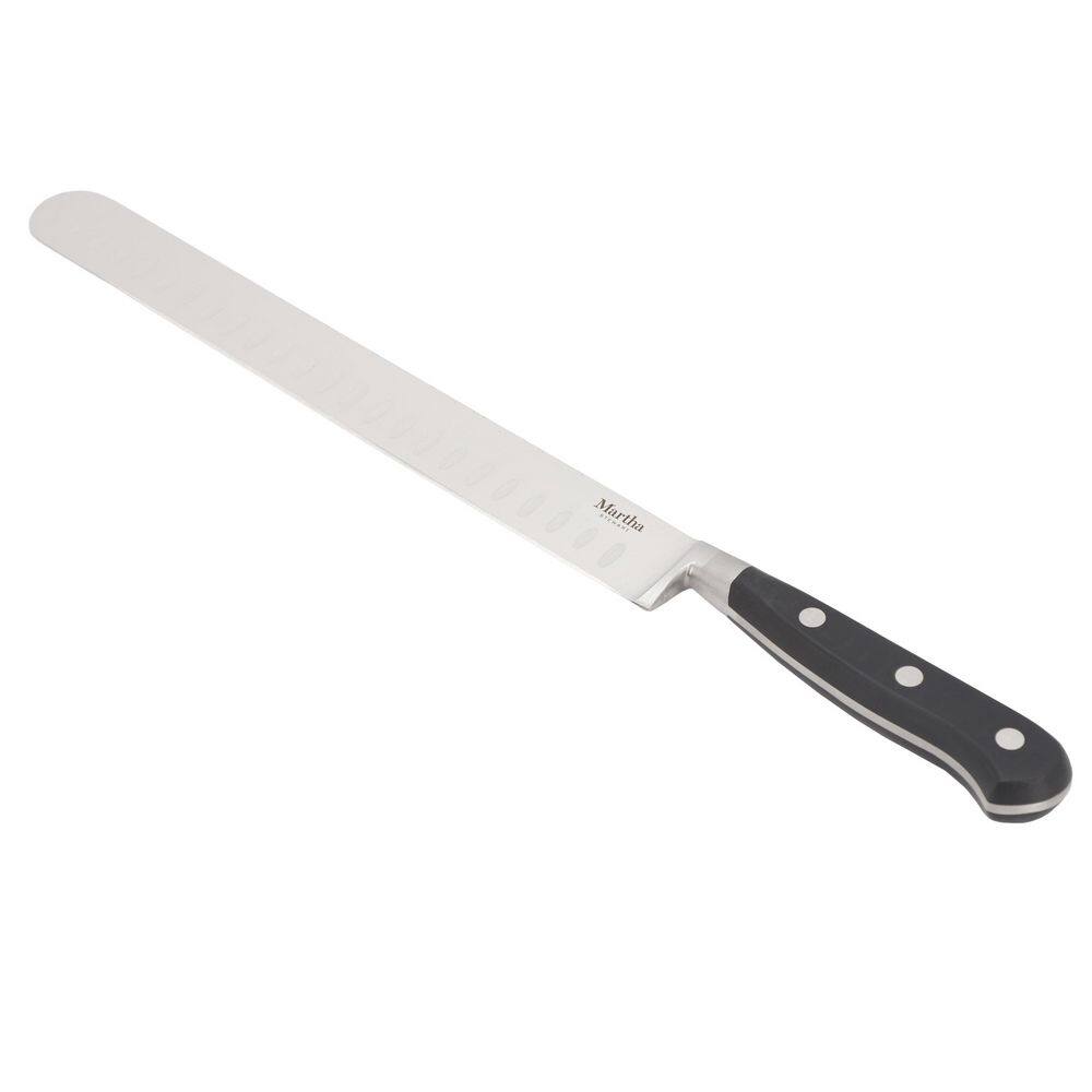 Martha Stewart Carverton 10 in. Stainless Steel Hollow Edge Slicer in ...