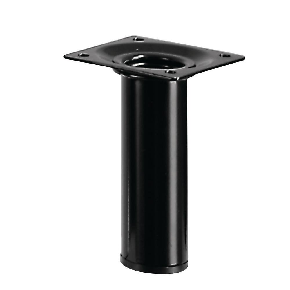 Hettich 3.9 in. Black Square Table Leg Set (Set of 4) 929592000 - The ...