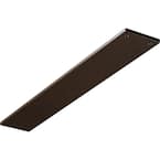 Ekena Millwork 3 in. x 0.25 in. x 16 in. Steel Hammered Brown Logan ...