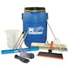 Kraft Tool Co. 7-Piece Self-Leveling Tool Kit with 15 Gal. Mixing ...
