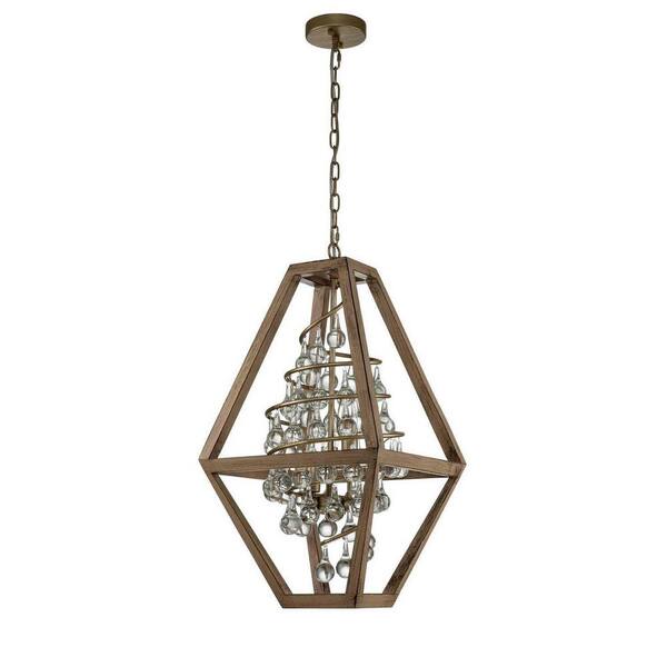 ELE Light & Decor Mildred 3-Light Rustic Chandelier ELE-GAC-021X3 - The ...