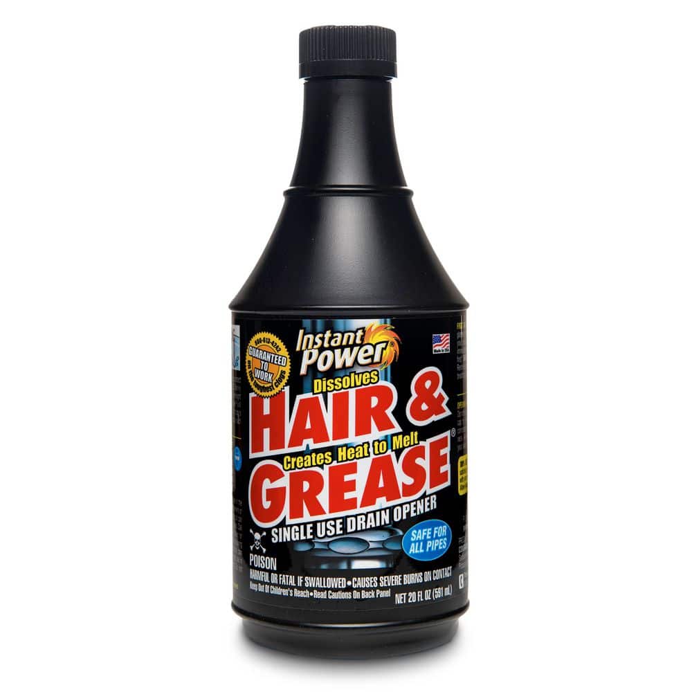 Instant Power 20oz. Hair and Grease Drain Opener 6-Pack 1971C - The ...