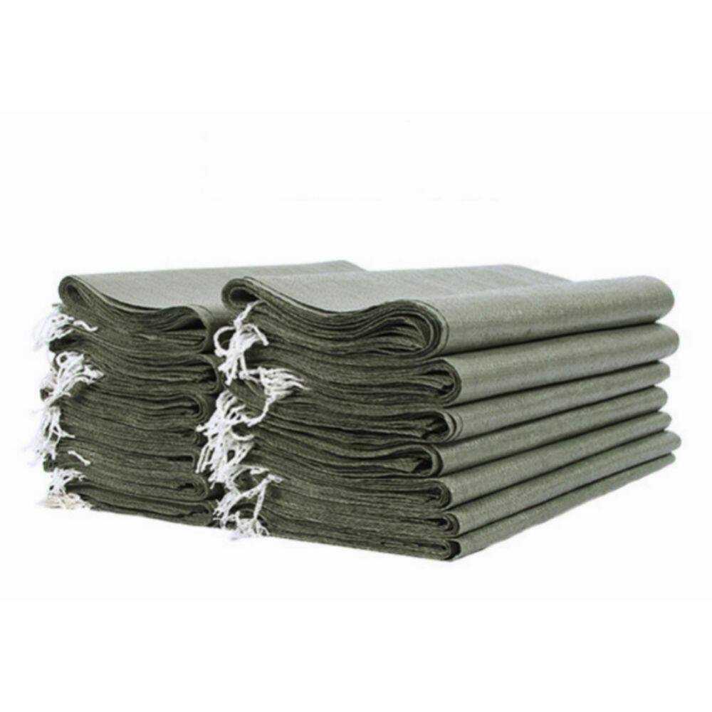 Wellco 16 in. x 27 in. Woven Green Sandbags with Tie Strings, UV ...