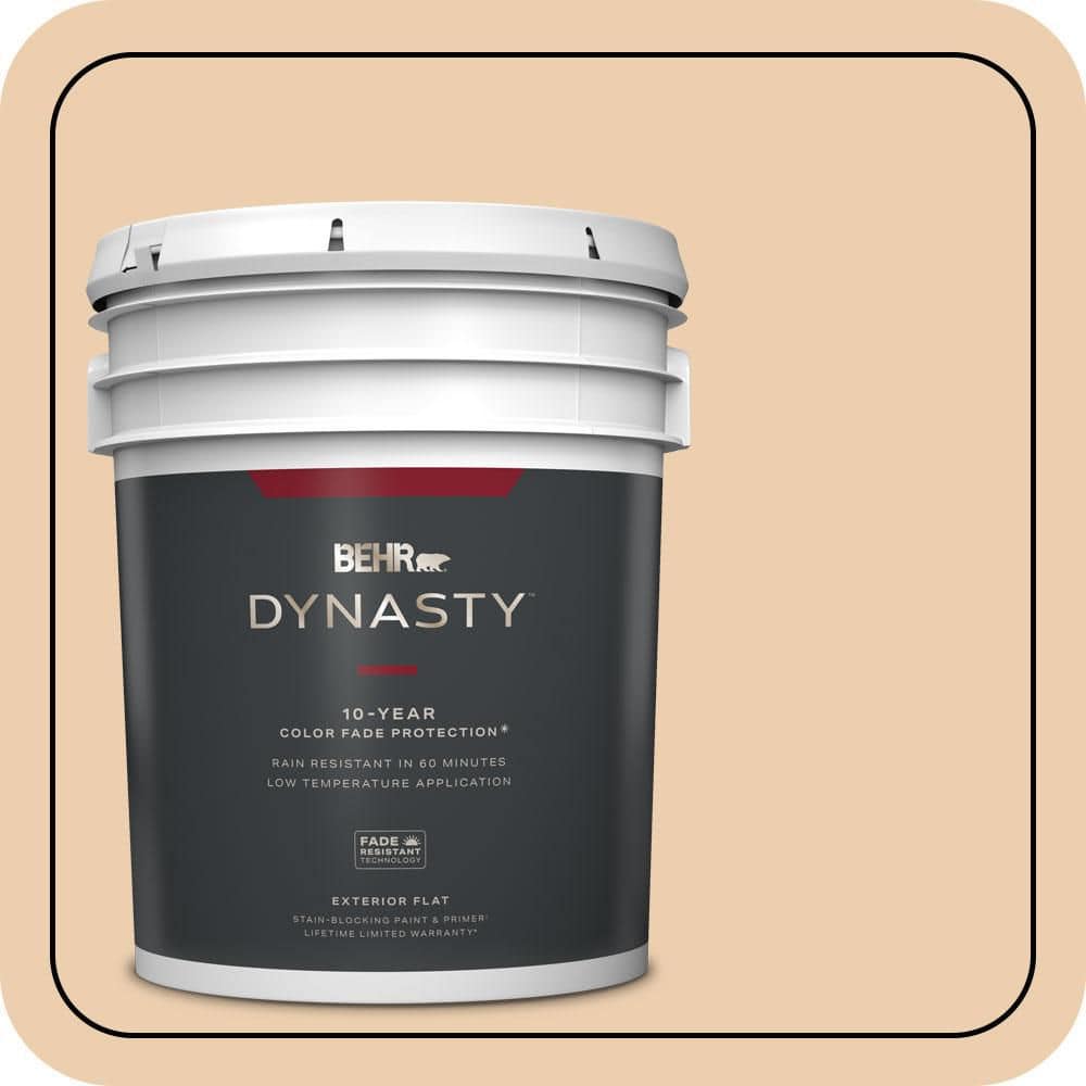 BEHR DYNASTY 5 gal. #S270-2 Chai Flat Exterior Stain-Blocking Paint ...