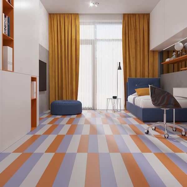 Lucida Surfaces Take Home Sample MonoCore Creamsicle Interlocking Luxury Vinyl Flooring 5.2 in. W x 12 in. L MO 204SMP The Home Depot