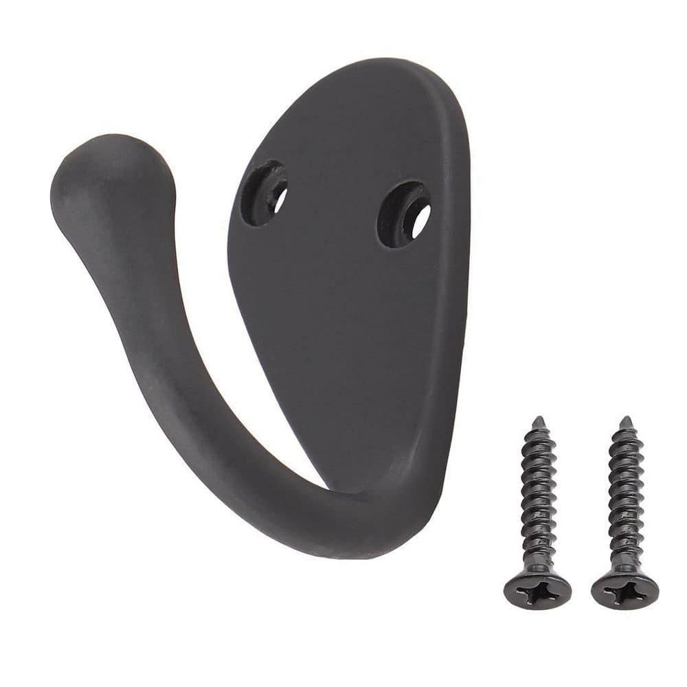 Reviews for Everbilt J-Hook Robe/Towel Hook Single Hook in Matte Black ...
