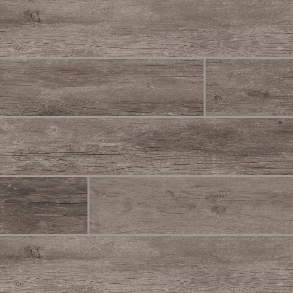 Daltile Western Hills Saddle 6 in. x 36 in. Glazed Porcelain Floor and ...