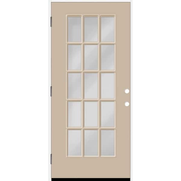 Steves & Sons Reliant 36 in. x 80 in. FullLite 15L SDL Clear Glass RHOS ...