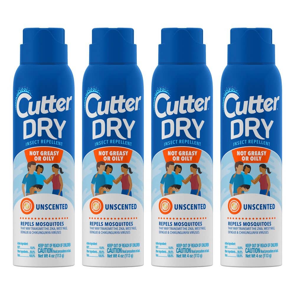 Reviews for Cutter 4 oz. Dry Mosquito Insect Repellent Aerosol Spray (4 ...