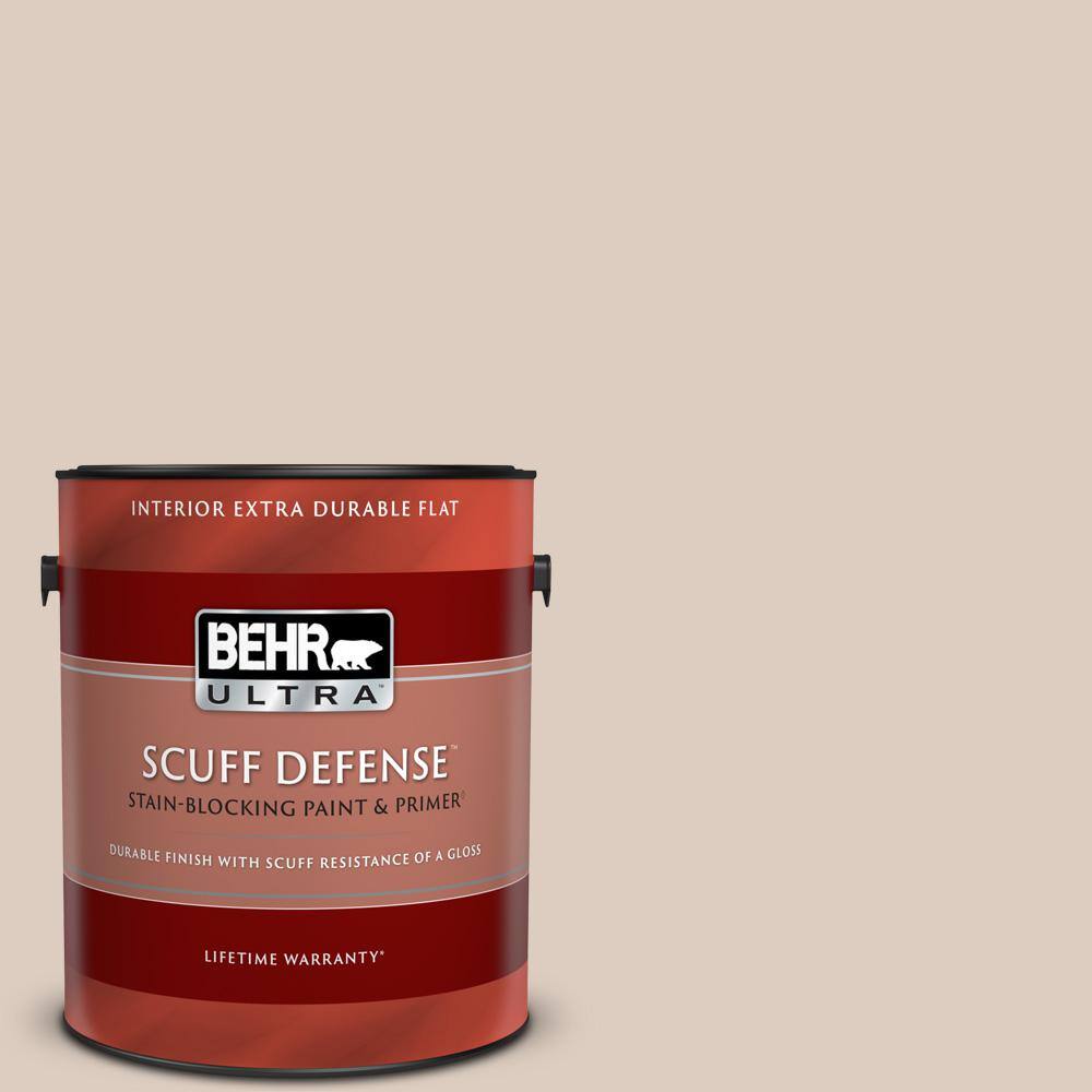 BEHR ULTRA 1 gal. #N190-2 Stonewashed Brown Extra Durable Flat Interior ...