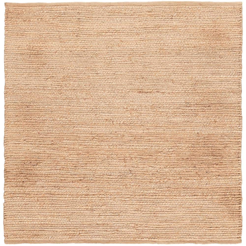 Nourison Natural Jute Bleached 4 ft. x 4 ft. All-over design ...