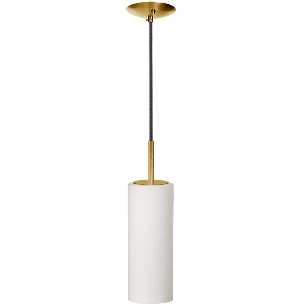 Dainolite Paza 1-Light Aged Brass Modern Mini Pendant Light 83202-AGB ...