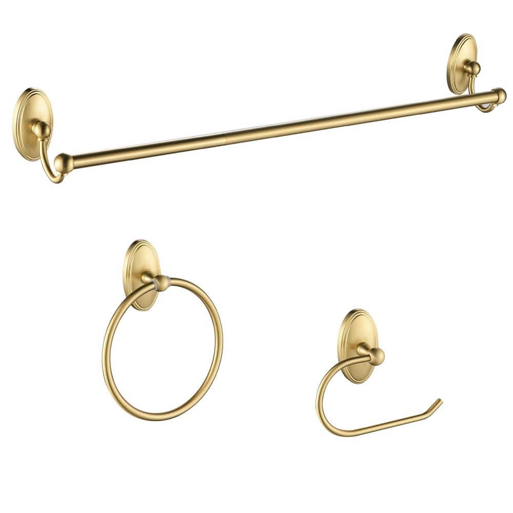 FORIOUS 3 -Piece Bath Hardware Set with Included Mounting Hardware in ...