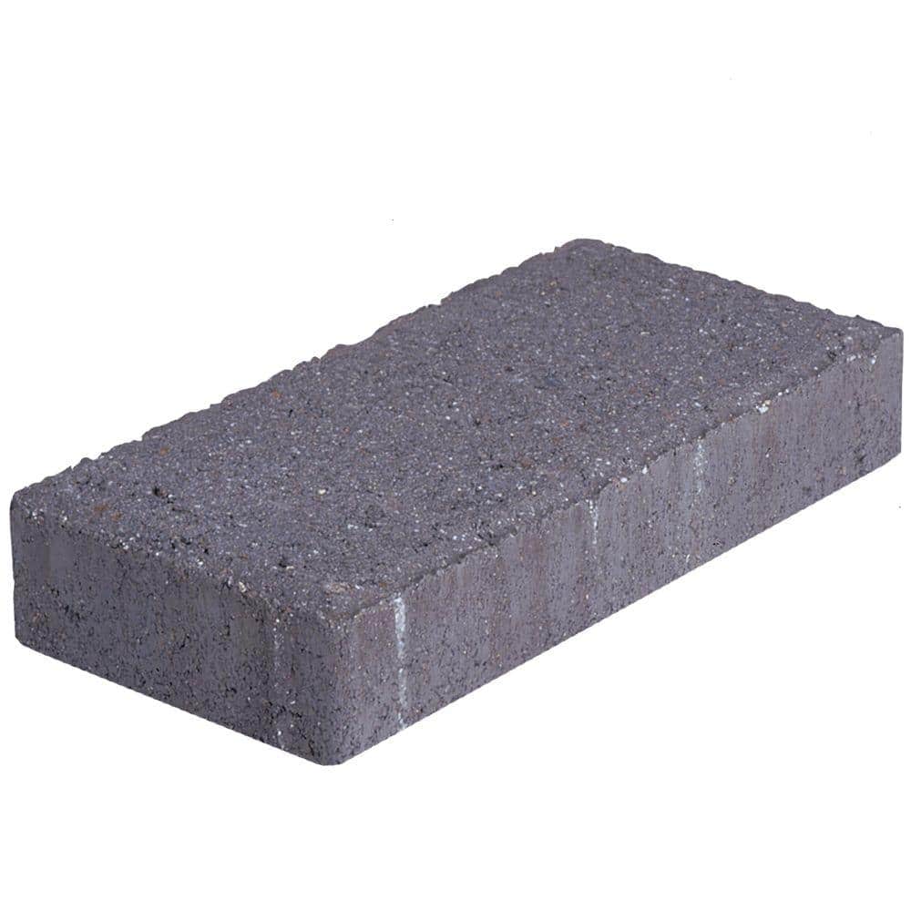 Pavestone Holland 7.75 in. x 4 in. x 1.75 in. Charcoal Concrete Paver ...